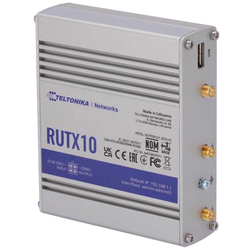 TK-RUTX10 Router 4G Industrial Teltonika montaje DIN